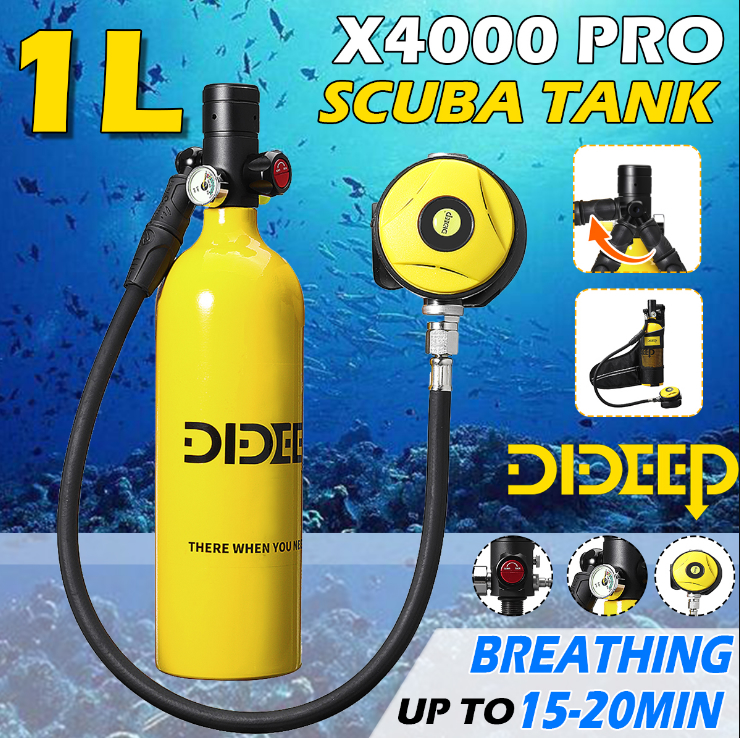 Scuba Diving Oxygen Tank | 1L Cylinder - iZarin